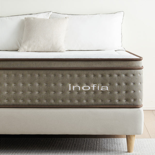 Inofia 12 Inch Cloud-Lux Memory Foam Mattress with Pocket Spring ...