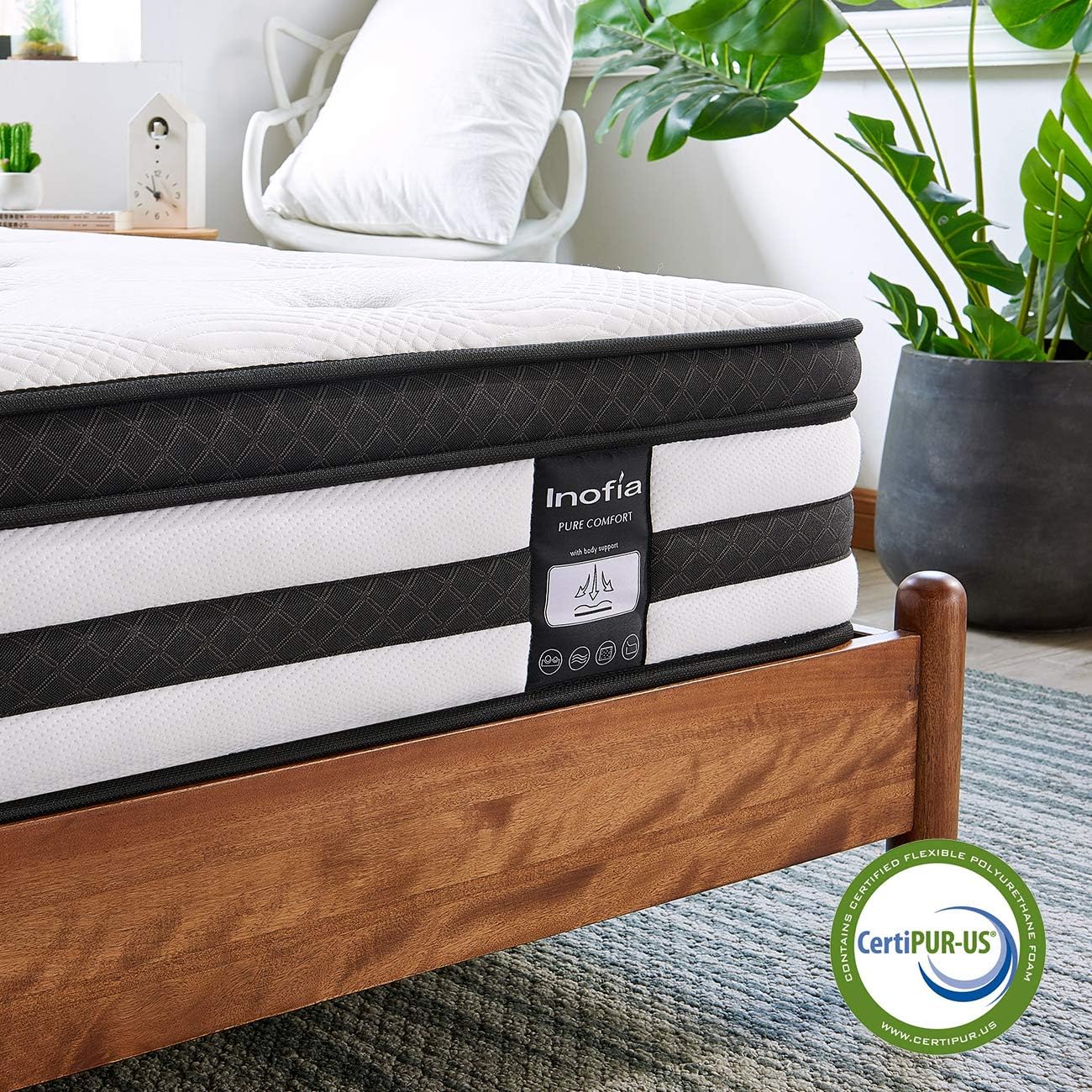 Inofia 25CM Single | Double Hybrid Mattress Medium Firm for Side Sleep ...